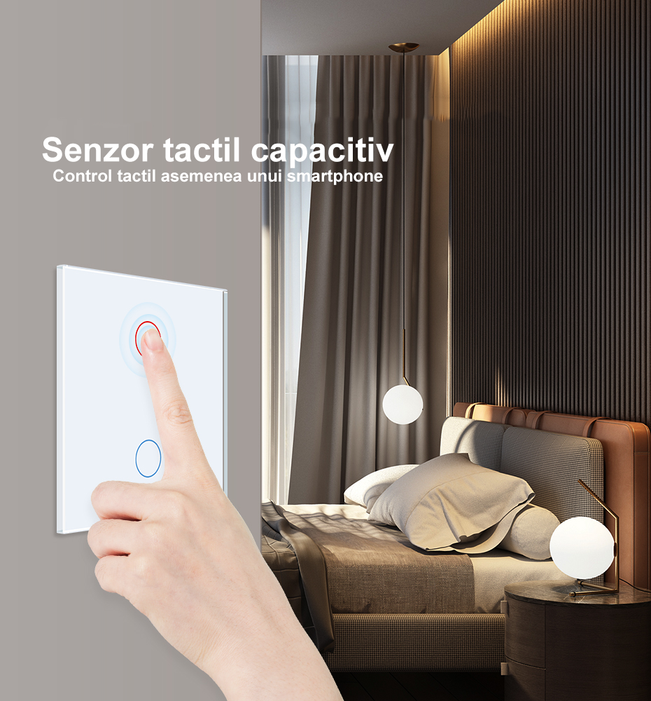 Modul intrerupator touch cap scara / cap cruce cu Wifi LIVOLO